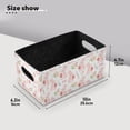 2 Pcs Foldable Felt Storage Bins Decorative Fabric Organizer Baskets ...