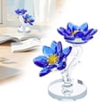 Colorful Glass Ornament Pair for Home Decor Table, Glass Ornament with ...