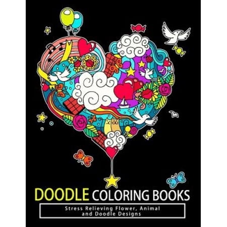 Doodle Coloring Books: Adult Coloring Books: Relax on an Intergalactic ...