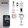 Defiant Radius Matte Black Single Cylinder Electronic Keypad Deadbolt ...