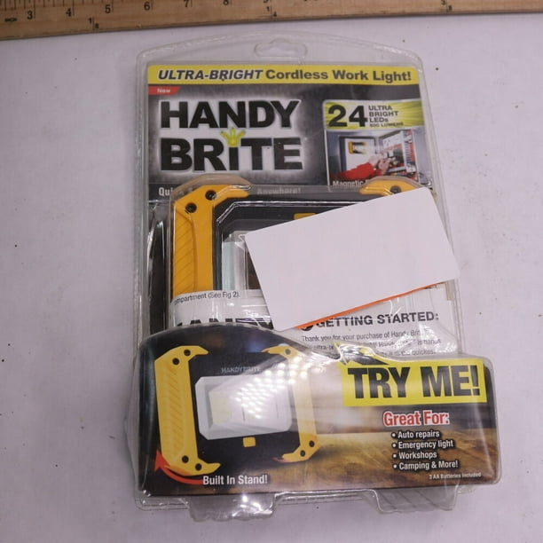 Ontel Handy Brite Ultra-Bright Cordless LED Work Light - Light Only ...