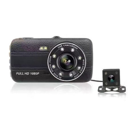 Full HD 1080P Car Video Recorder 4-Inch Display Dual Lenses Camera ...