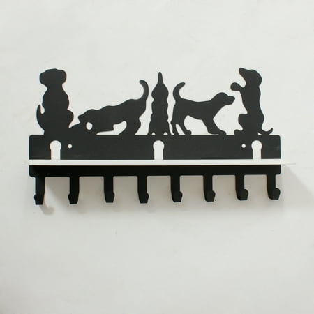 Playful Dogs Wall Shelf and Coat Rack with 8-Hooks | Walmart Canada