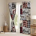 Castle Fairy Bear Deer Curtains Pack of 2 (42x84 Each),Checkered ...