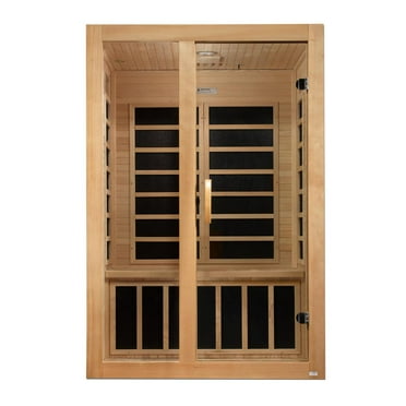 Maxxus 3-Person Corner Low EMF (Under 8MG) FAR Infrared Sauna (Canadian Hemlock) - Walmart.com