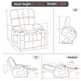 MCombo Infinity Electric Power Lift Recliner, Dual Motor, Massage, Heat ...