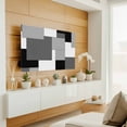 Black Grey Elastic Indoor TV Cover 65" Dust Protector,Stretch Fabric ...
