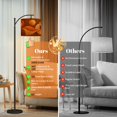 Arc Floor Lamp Burnt Orange solid mid century Abstract geometric modern ...