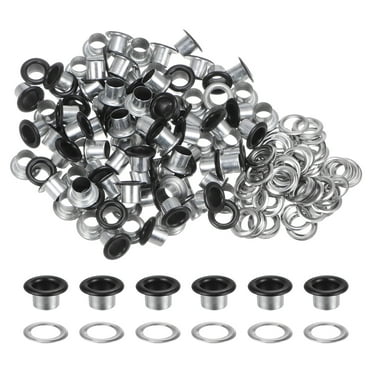 Uxcell 8 x 4 x 7mm Copper Grommets Eyelets with Washers Chrome Plated ...