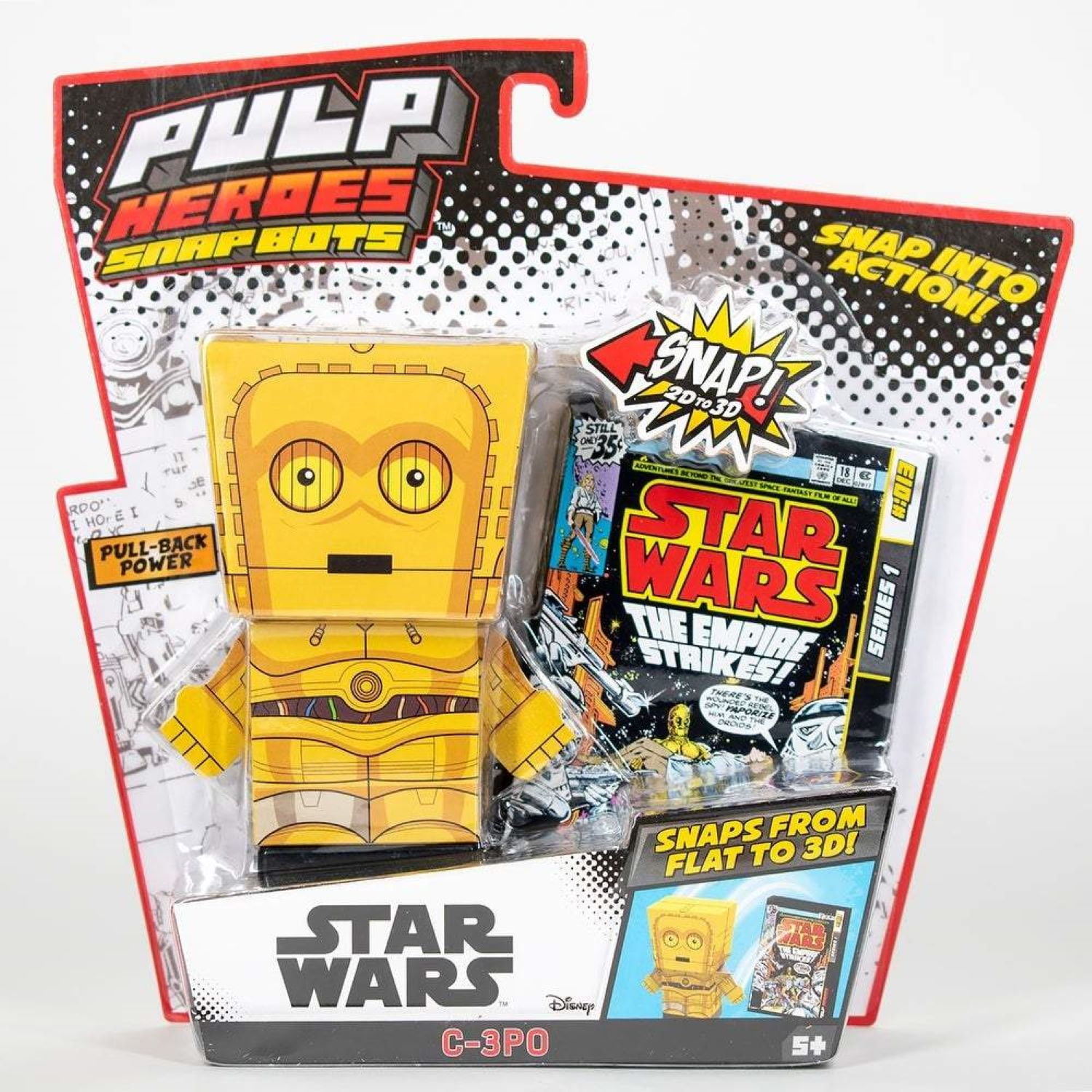 Star Wars C 3PO SnapBot Pulp Heroes Pull Back - Walmart.com