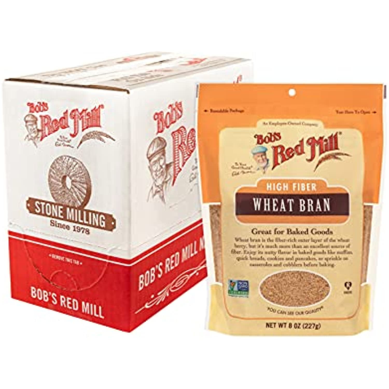 Bobs Red Mill Wheat Bran, 8-Ounce (Pack Of 4) - Walmart.com