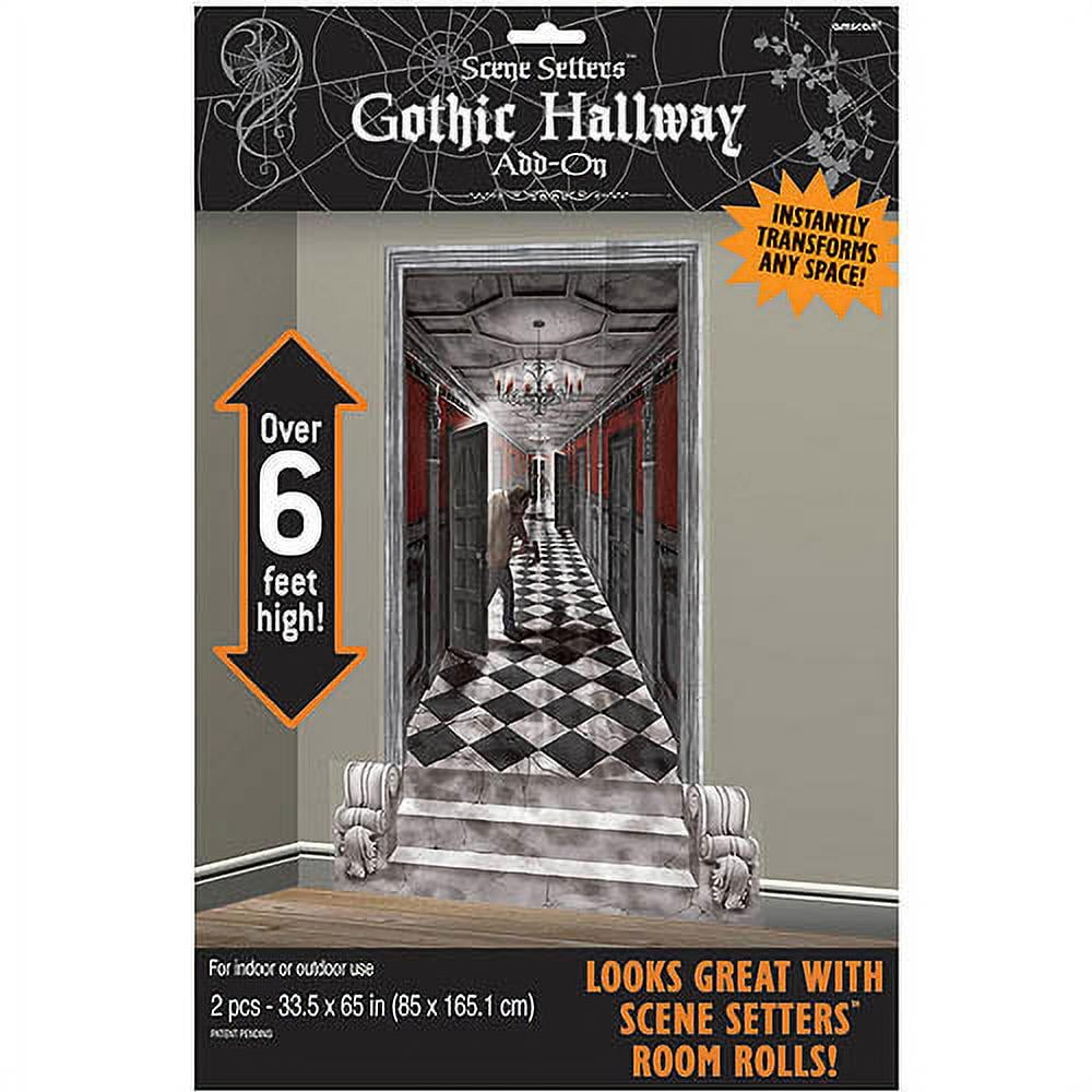 33-1/2" x 65" Gothic Mansion Hallway Scene Setter - Walmart.com