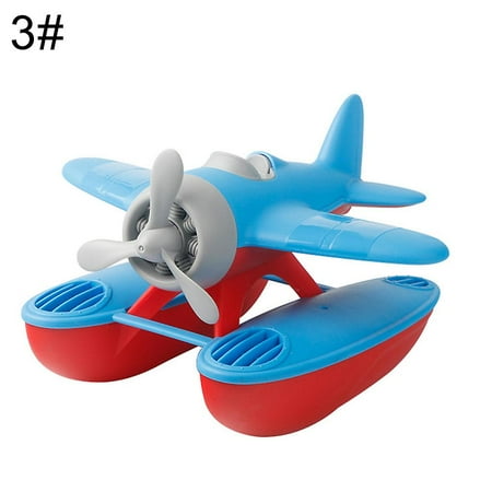 Blue 3d Slide Sea Plane Floating Bath Swimming Pool Toy Gift | Walmart ...