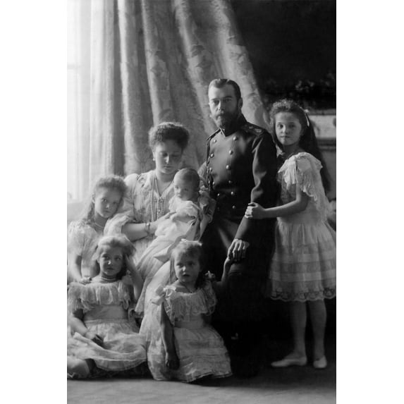 24x36 gallery poster, Tsar Nicholas II and family in 1904 - Walmart.com
