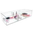 Isaac Jacobs Large Clear Acrylic 3-Compartment Organizer - Walmart.com