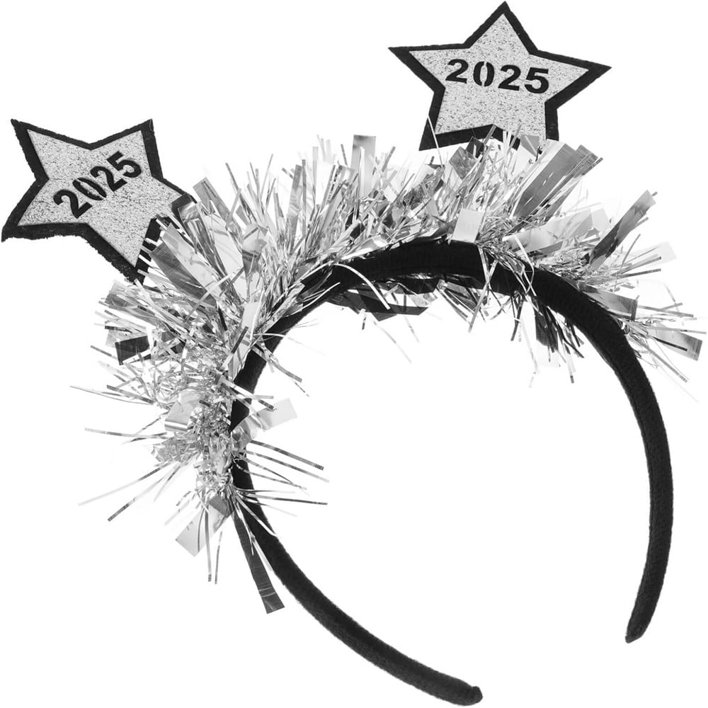 Dsseng Birthday Headband 2025 New Year Headband Tiara Star Glitter ...
