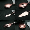 Elegant ReaNea 46-Piece Rose Gold Good Table Silverware Set, Stainless ...
