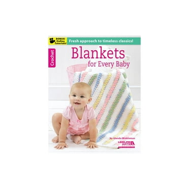 Leisure Arts Crochet Baby Fresh Blankets Crochet Book, Pattern Books ...