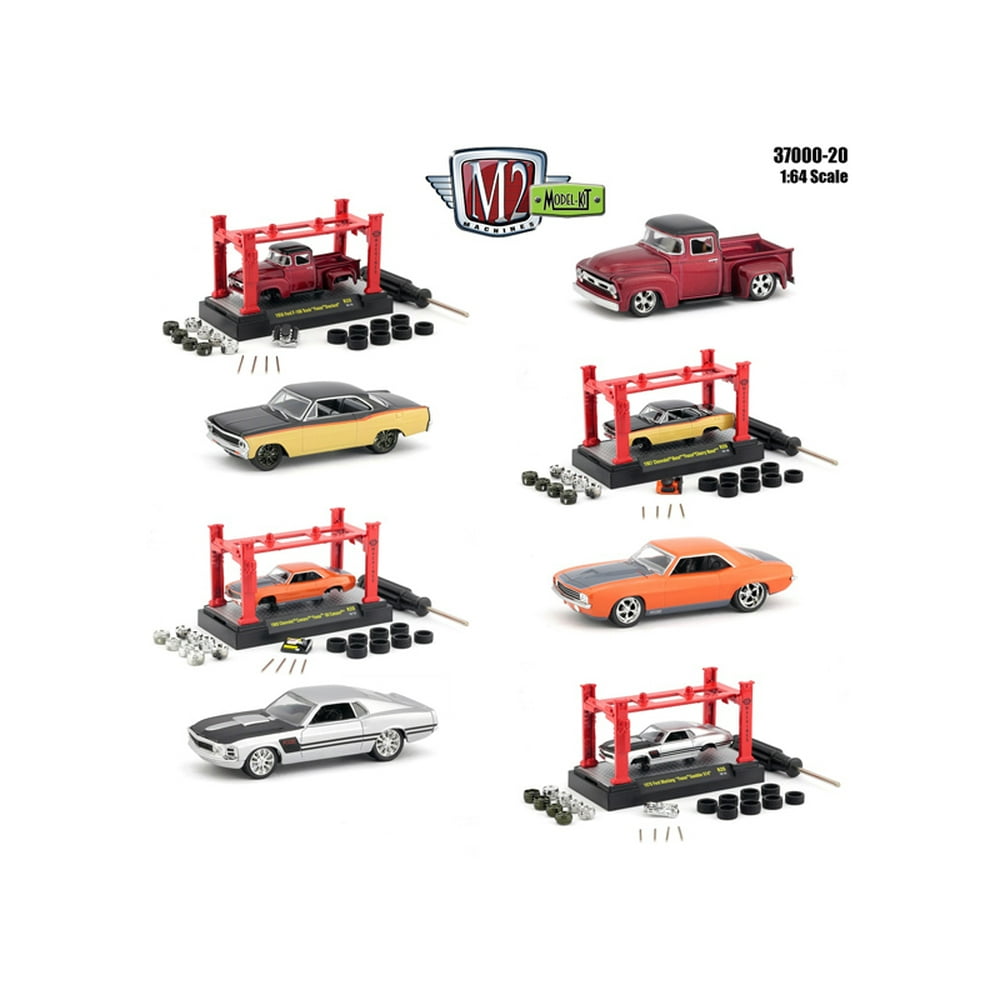 Model Kit 4 pieces Set Release 20 1/64 Diecast Model Cars by M2 ...