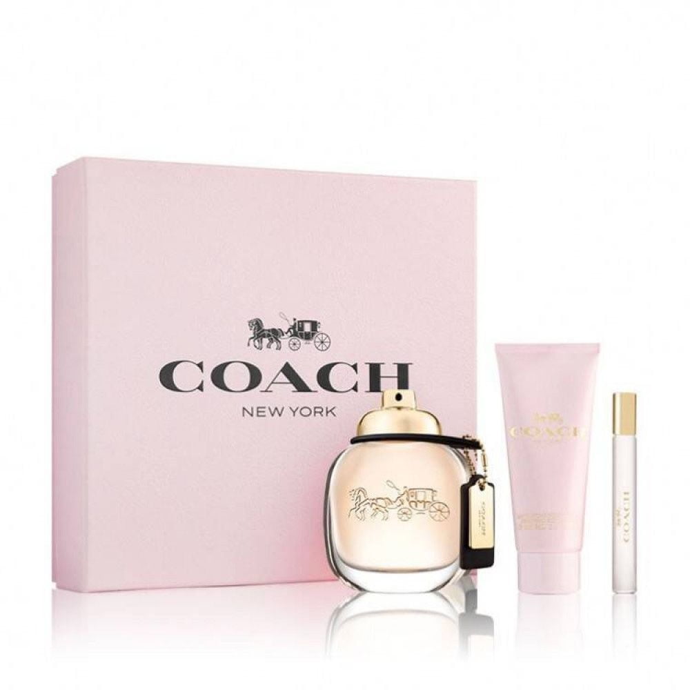 Set de perfume Coach New York para mujer EDP, 90 ml, 100 ml, 7,5 ml, 3 ...