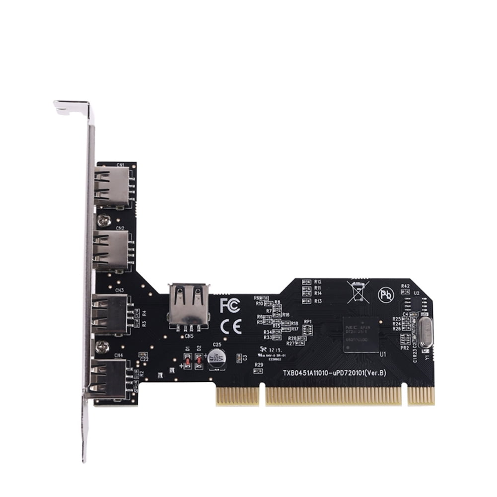Tarjeta Expansión PCI Controladora 5 Puertos USB 2.0 480Mbps Convertidor Escritorio | Bodega ...