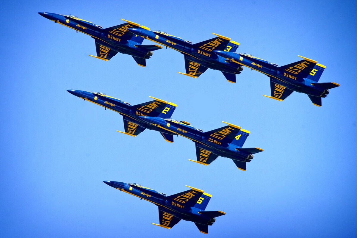 Blue Angels Formation - CANVAS OR PRINT WALL ART - Walmart.com