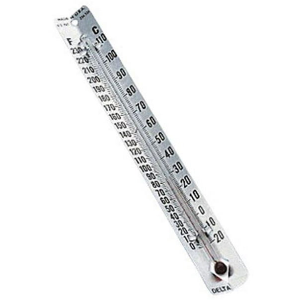 Delta Education 200-4409 V-Back Metal Thermometers - Fahrenheit ...