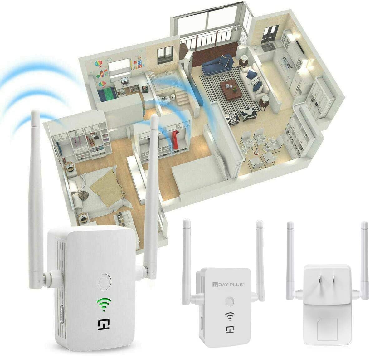 Dayplus WiFi Blast Wireless Repeater Range Extender WifiBlast Amplifier ...