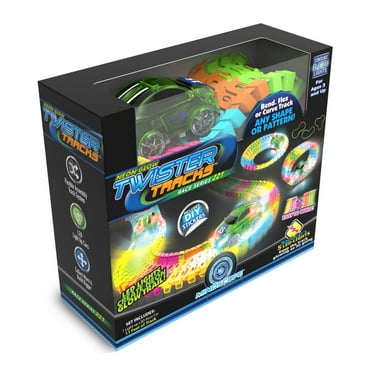 As Seen on TV Magic Tracks Glow in the Dark Flex Racetrack with 2 Race ...