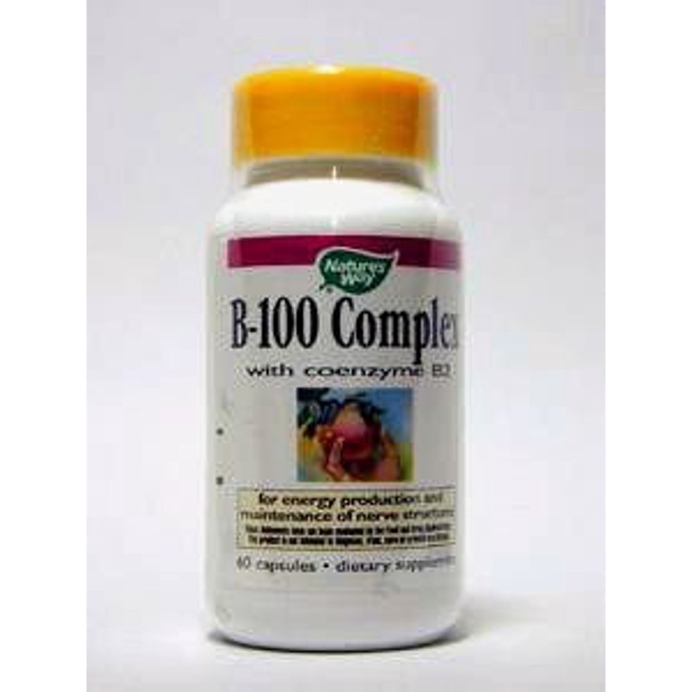 Nature's Way B-100 Complex with B2 Coenzyme Capsules, 60 Ct - Walmart ...