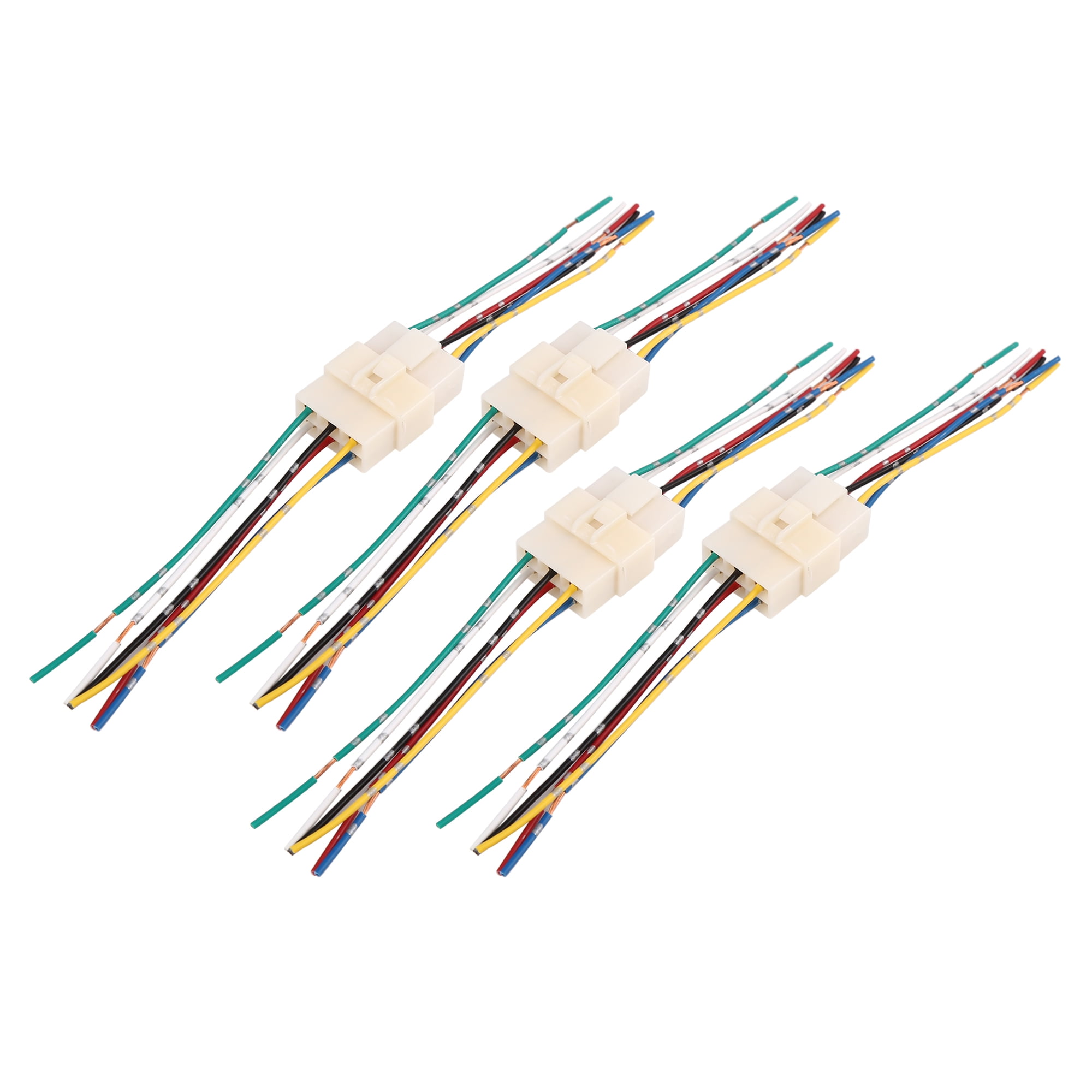 4pcs DC12V 6 Pin Male Female Waterproof Electrical Wire Harness ...