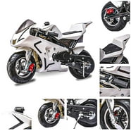 MotoTec 49cc 2-Stroke Gas Powered Pocket Bike Mini Motorcycle GT Red - Walmart.com