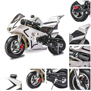 MotoTec 49cc Gas Powered Mini Bike Black - Walmart.com