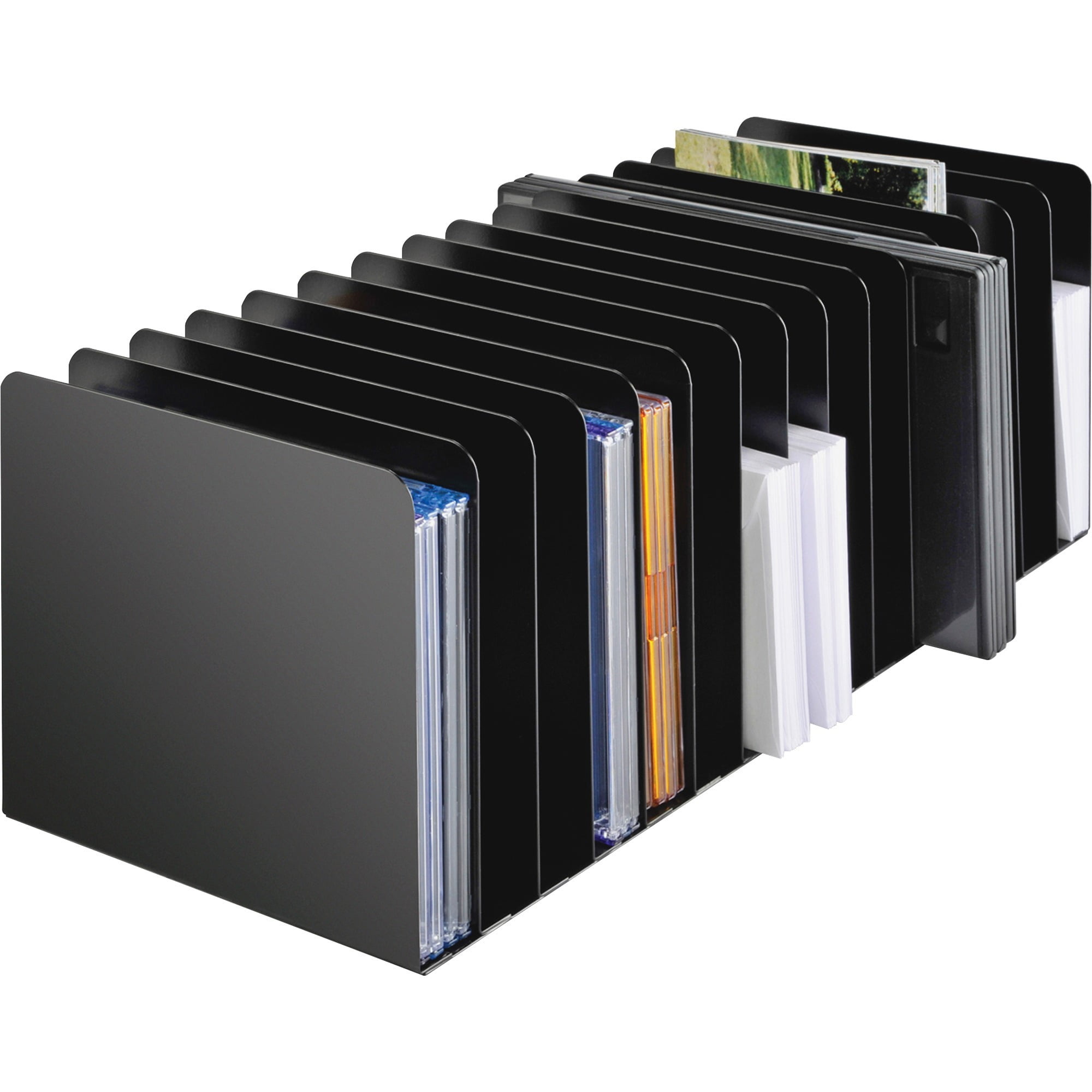 MMF, SteelMaster 15-compartment Message Rack, 1 Each, Black - Walmart.com