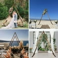 8.2FT Wooden Wedding Arch for Ceremony, Retro Triangle Wood Arbor ...
