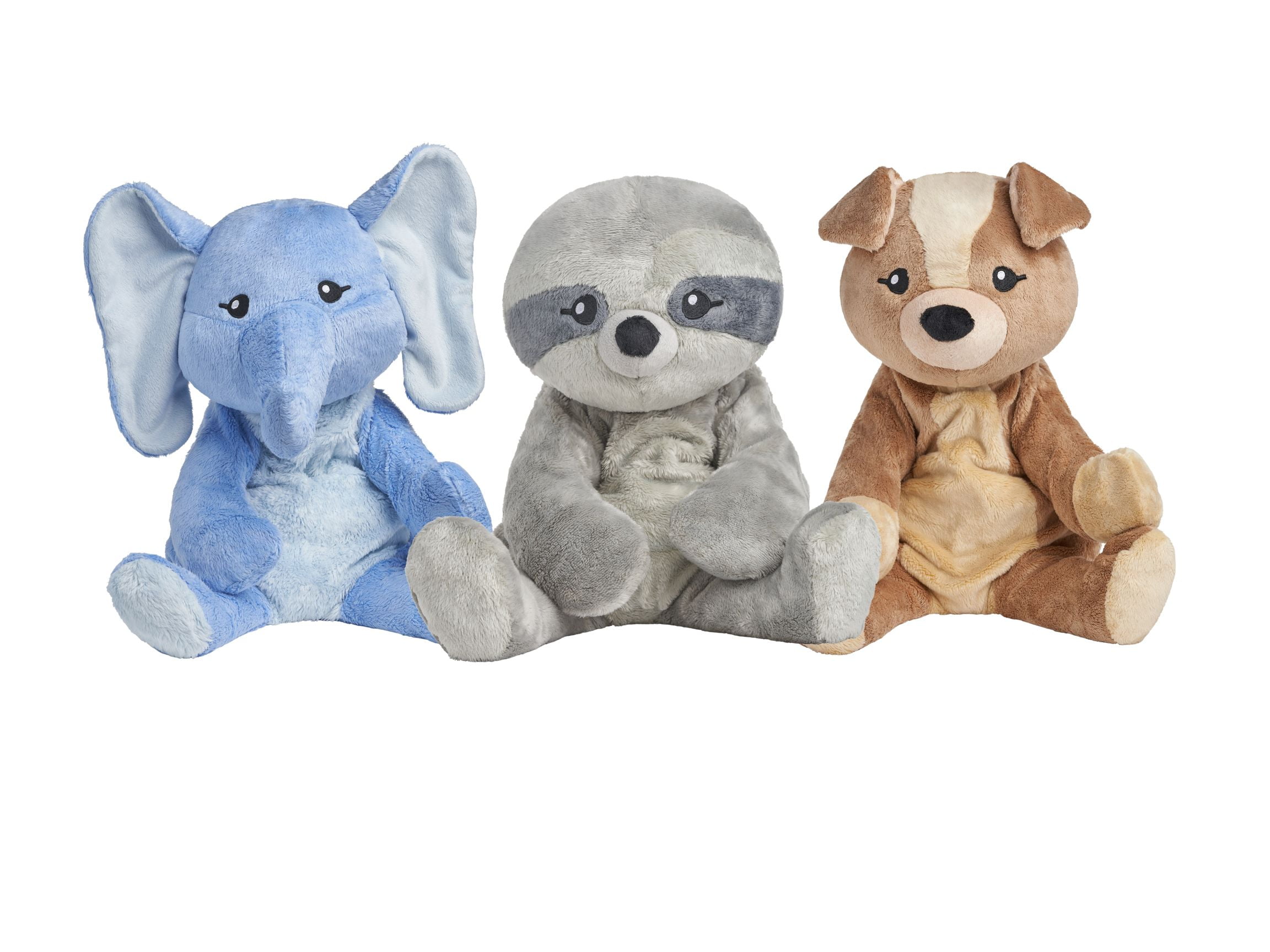 Hugimals 3 Pack - Emory the Elephant, Sam the Sloth, Charlie the Puppy ...