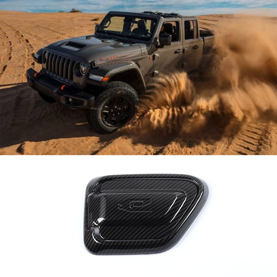 Buy Charging Cover Trim Decor Sticker for Jeep Wrangler JL JT 4Xe 2021 ...