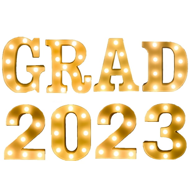 LED Marquee Letter Lights GRAD 2023 Light up Letter Numbers 3D Letters ... LED Marquee Letter Lights GRAD 2023 Light up Letter Numbers 3D Letters ...