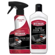 Weiman Cooktop Cleaner Kit - Ceramic, Glass Stovetop & Induction Cream ...