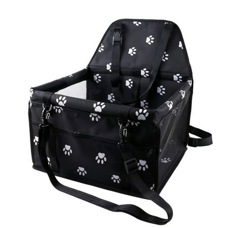 Collapsible Pet Booster Car Seat Cat Car Carrier with Safety Leash ...