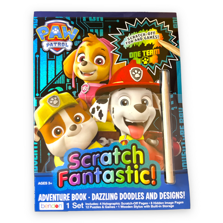 Nickelodeon Paw Patrol Scratch Fantastic Scratch-Off Book W/Wooden ...