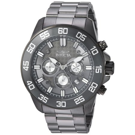 Invicta Men's Pro Diver Quartz Watch with Stainless-Steel Strap, Grey ...