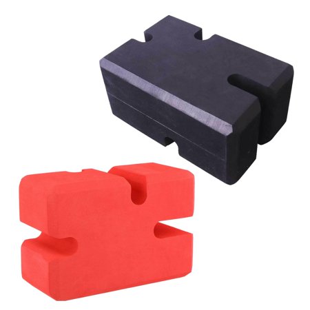 2x Press Blocks Adjustable Board slip Single Training Barbell Pad ...