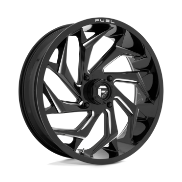 Fuel D755 Reaction 15X8 5X139.7 -18Et 125.1Cb Gloss Black Milled With ...