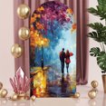 Arch Backdrop 4 Ft, Fall Maple Leaves Spandex Stretch Fitted Arch Cover ...