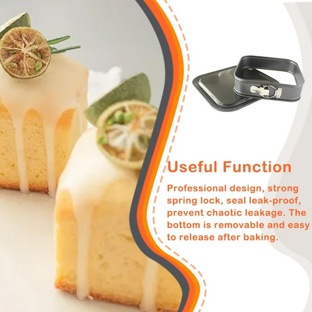 Carbon Steel Mould Square Non-Stick Cake Detachable Tray Baking Tray ...