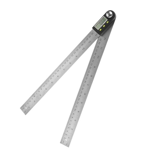 Stainless Steel Electronic Protractor 360 degree Angle Miter Ruler ...
