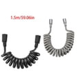 SDFGTstore 1.5m Retractable Spring Hose Flexible Telescopic Shower Hose ...