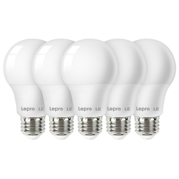 Lepro LED Light Bulb, 60 Watt Equivalent, 9W 800lm 5000K Daylight White ...