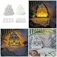 Candlestick Silicone Mold Stand Christmas Tree House Shaped Holder ...